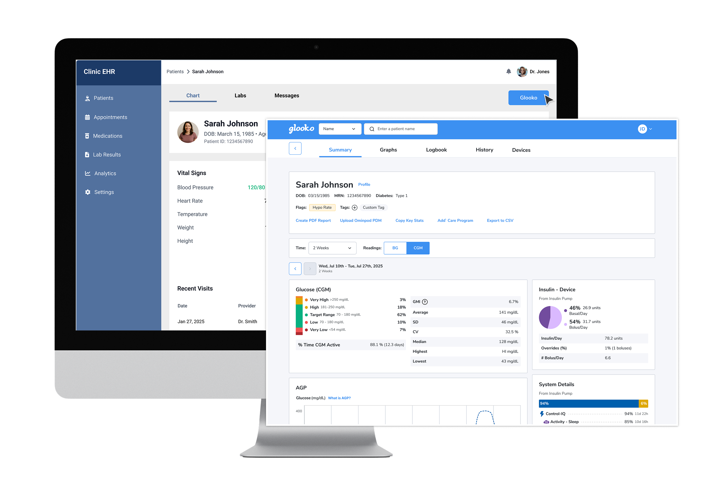 Glooko API and EHR Integration Portal
